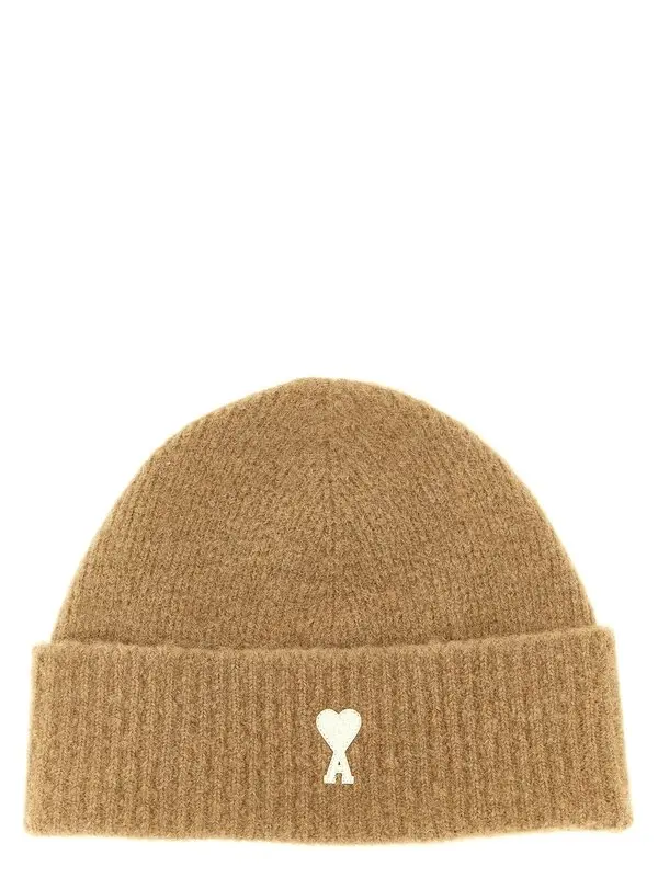 AMI Paris De Cœur Beanie - Cream