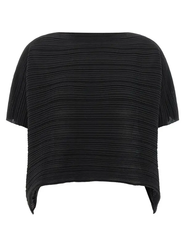 Issey Miyake Paper Bounce' Blouse - Black
