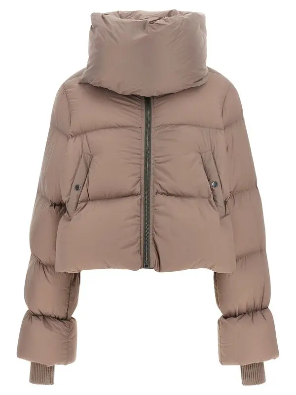 Rick Owens Funnel Neck Down Jacket - Pink