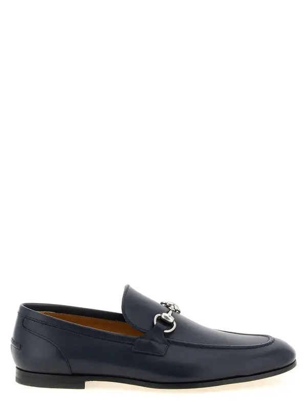 Gucci Jordaan Leather Loafers - Blue