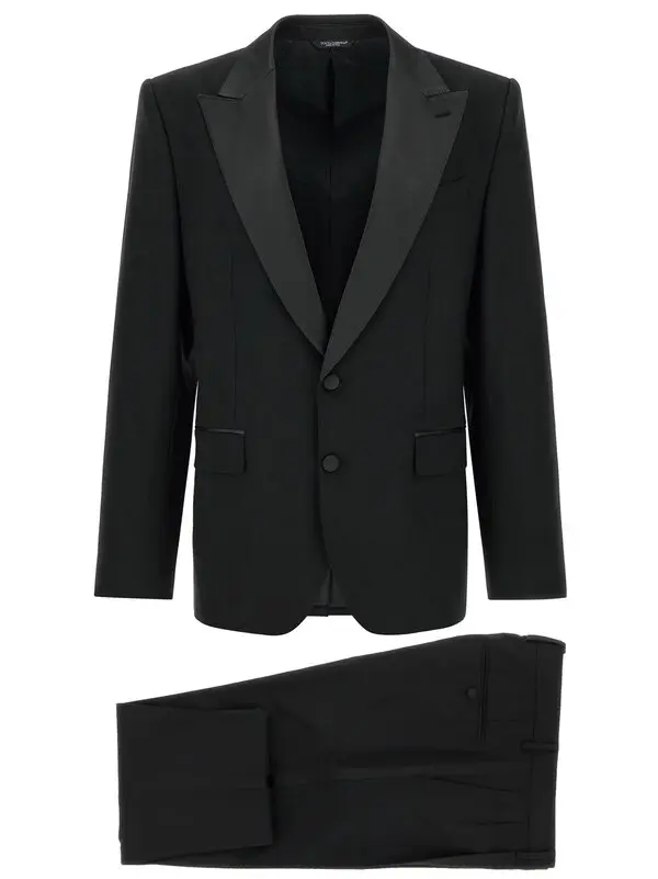 Dolce & Gabbana Sicilia Light' Tuxedo Dress - Black