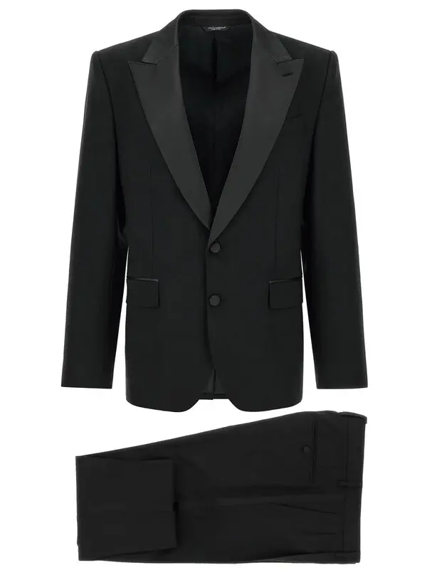 Dolce & Gabbana Sicilia Light' Tuxedo Dress - Black