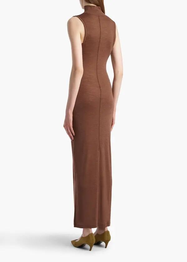 Khaite Demi Dress In Wool Silk
