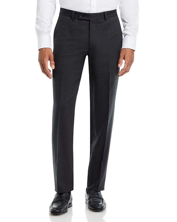 JACK VICTOR Stretch Flannel Trousers - Grey