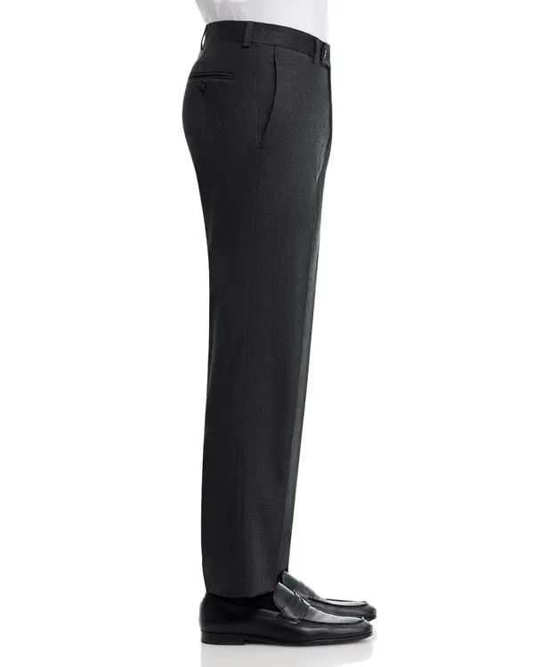 JACK VICTOR Stretch Flannel Trousers - Grey