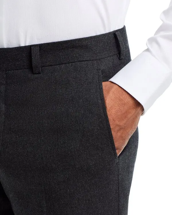 JACK VICTOR Stretch Flannel Trousers - Grey