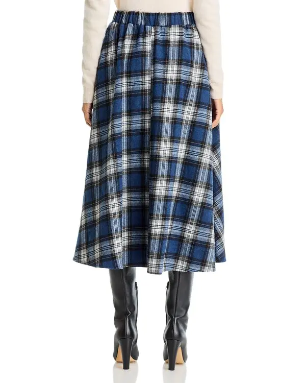 AREA STARS Blake Printed Midi Skirt