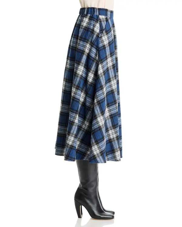 AREA STARS Blake Printed Midi Skirt