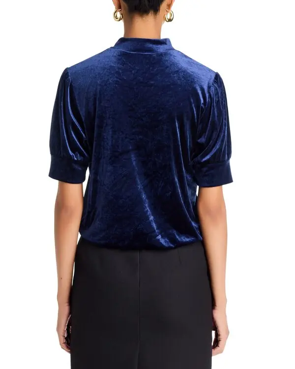 AREA STARS Hailey Velvet Top