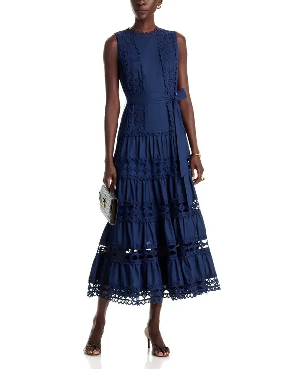 LAYERED WITH LOVE London Embroidered Eyelet Maxi Dress
