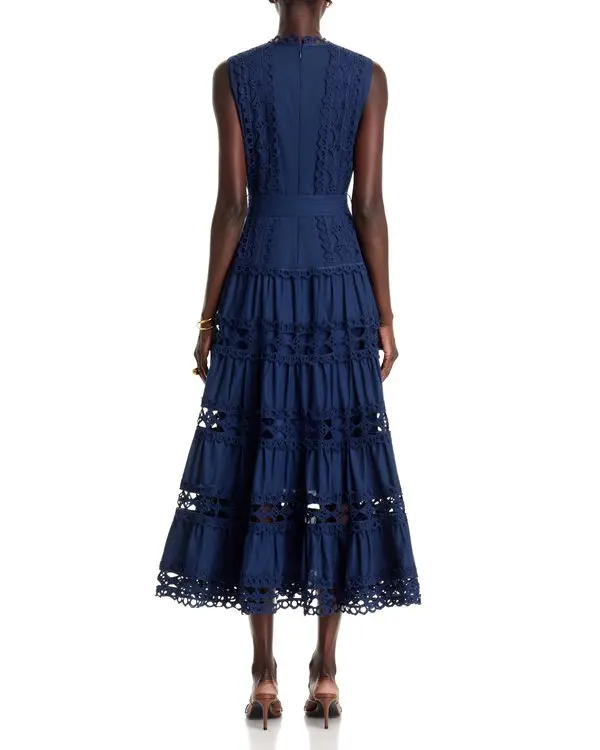LAYERED WITH LOVE London Embroidered Eyelet Maxi Dress