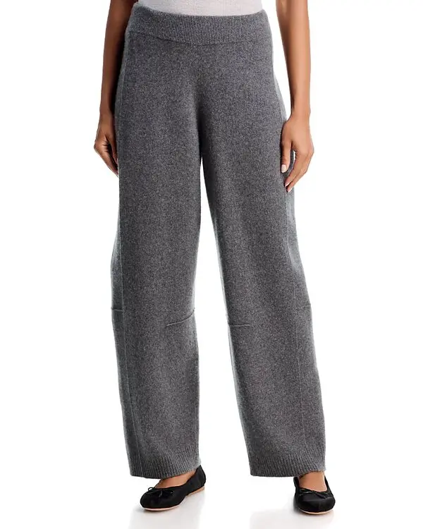 Guest In Residence Felted Wool & Cashmere Barrel Pants