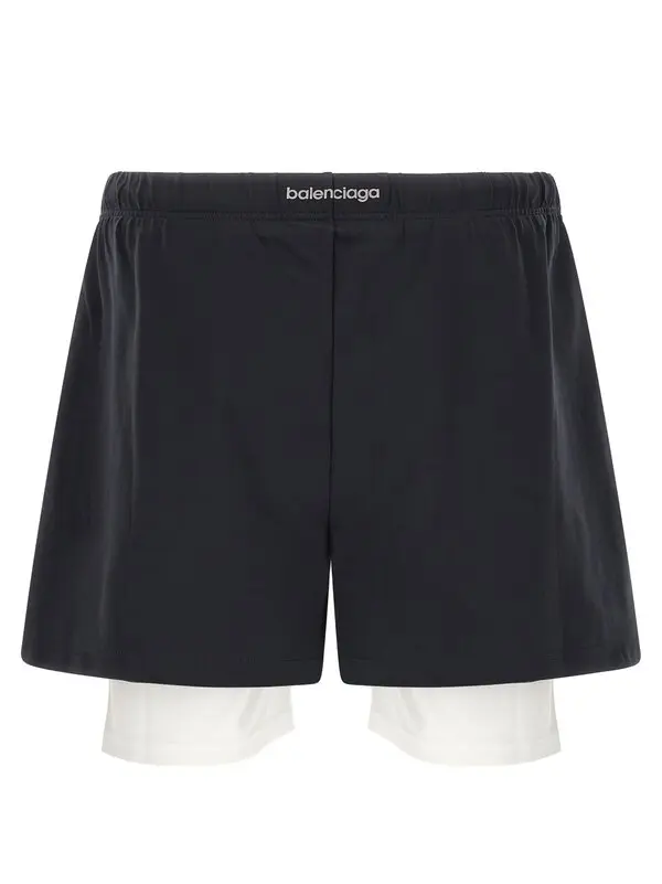 Balenciaga Techwear Layered Shorts - Multicolor