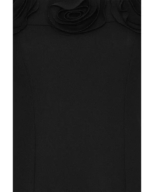 ROTATE BY BIRGER CHRISTENSEN Crepe Flower Maxi Dress