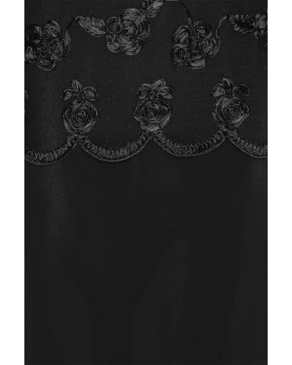ROTATE BY BIRGER CHRISTENSEN Flower Mesh Maxi Dress