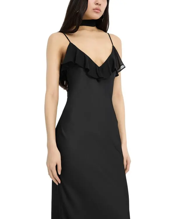 ROTATE BY BIRGER CHRISTENSEN V Neck Slip Dress