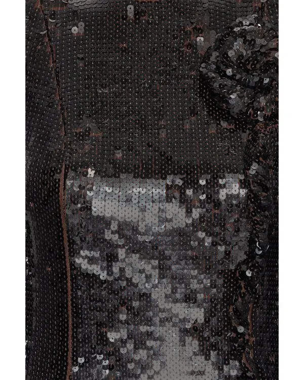 ROTATE BY BIRGER CHRISTENSEN Sequins Mini Flower Dress