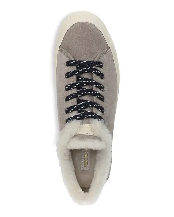 Veronica Beard Truett Shearling Lined Platform Sneakers