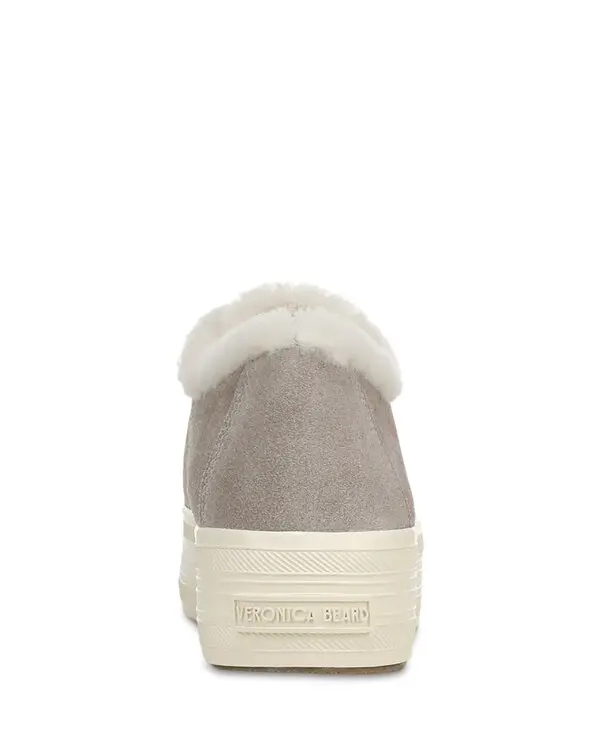 Veronica Beard Truett Shearling Lined Platform Sneakers