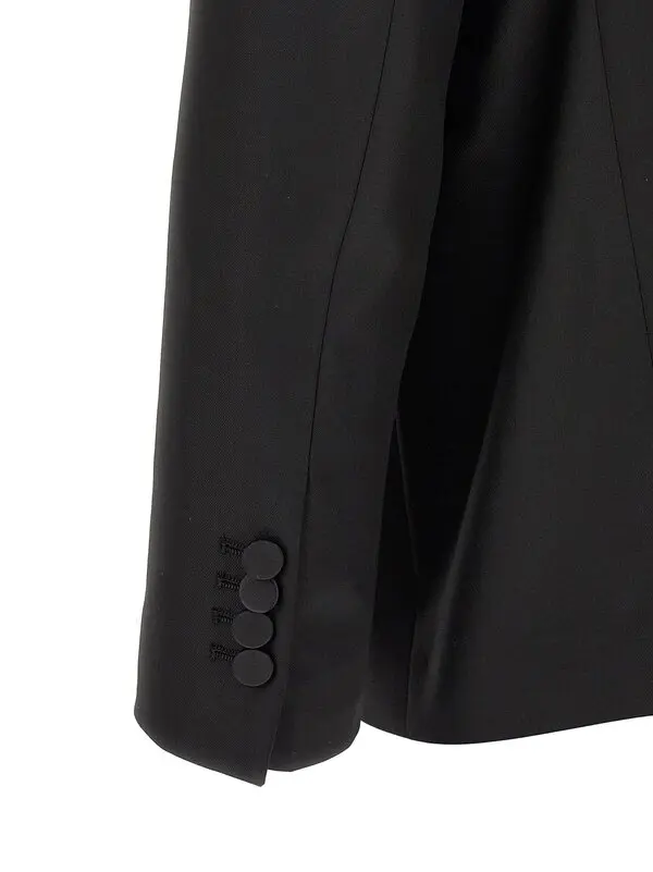 Tagliatore Bruce' Tuxedo Dress - Black