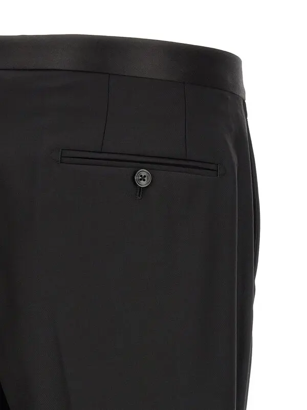 Tagliatore Bruce' Tuxedo Dress - Black