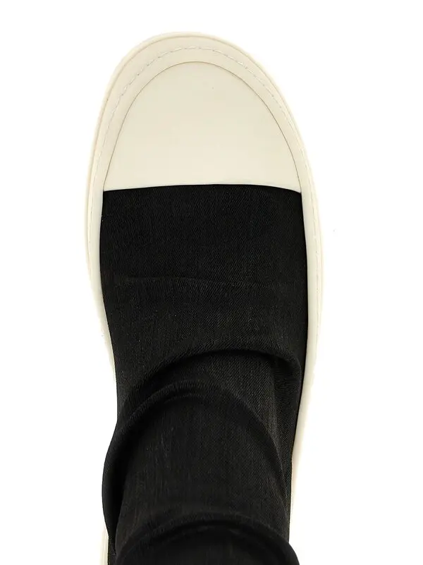 Rick Owens High Sock Sneaks' Denim Boots