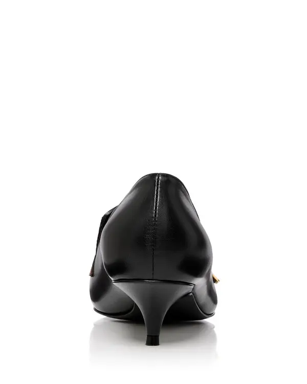 Proenza Schouler Slash Leather Loafer Pumps