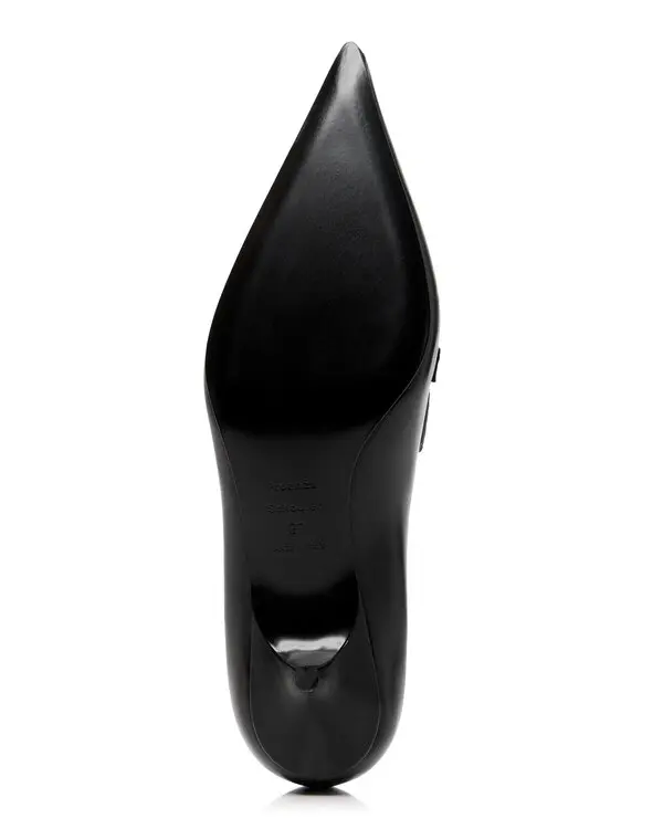 Proenza Schouler Slash Leather Loafer Pumps