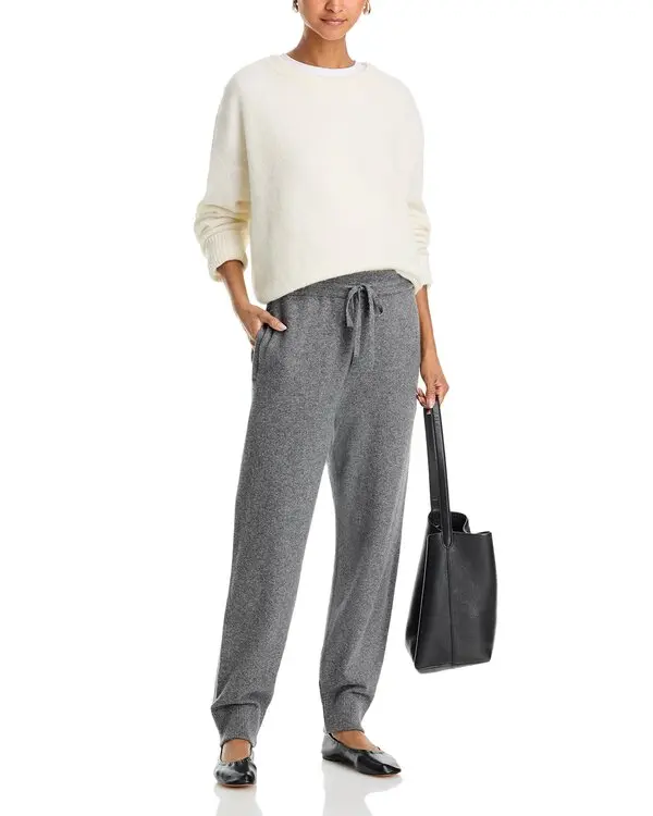 American Vintage Vito Alpaca Wool Blend Crewneck Sweater - Blanc