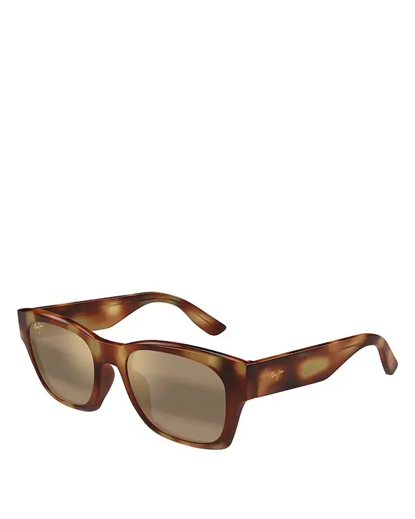 Maui Jim Valley Isle Square Sunglasses, 53mm - Brown
