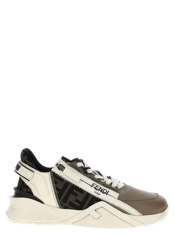 Fendi Flow Leather Sneakers - Multicolor