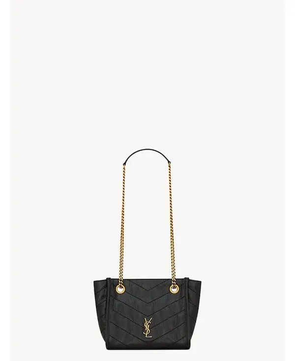 Saint Laurent Niki Mini Shopping - Black