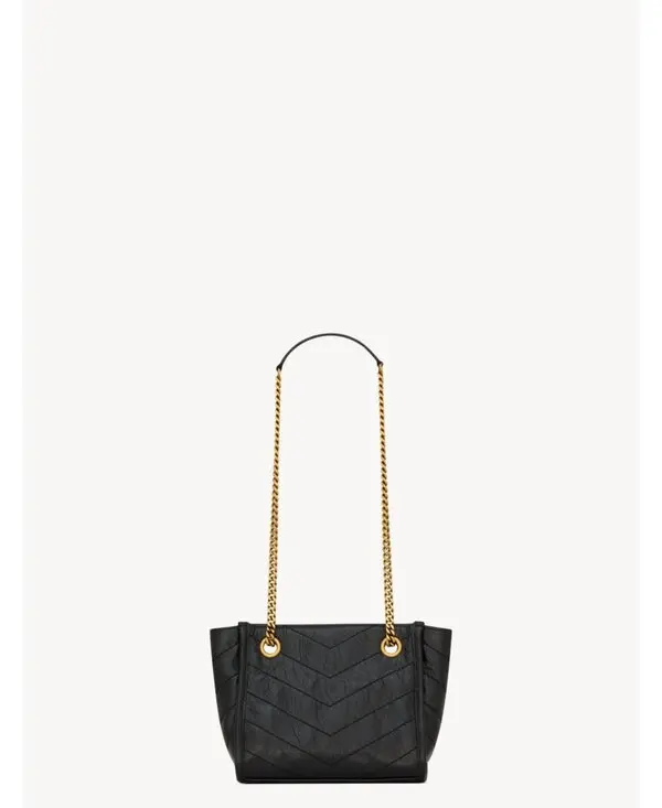 Saint Laurent Niki Mini Shopping - Black