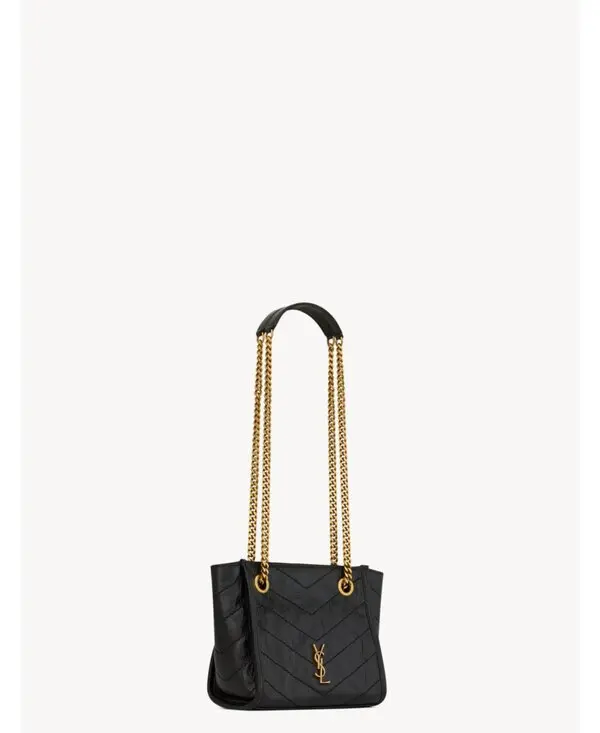 Saint Laurent Niki Mini Shopping - Black