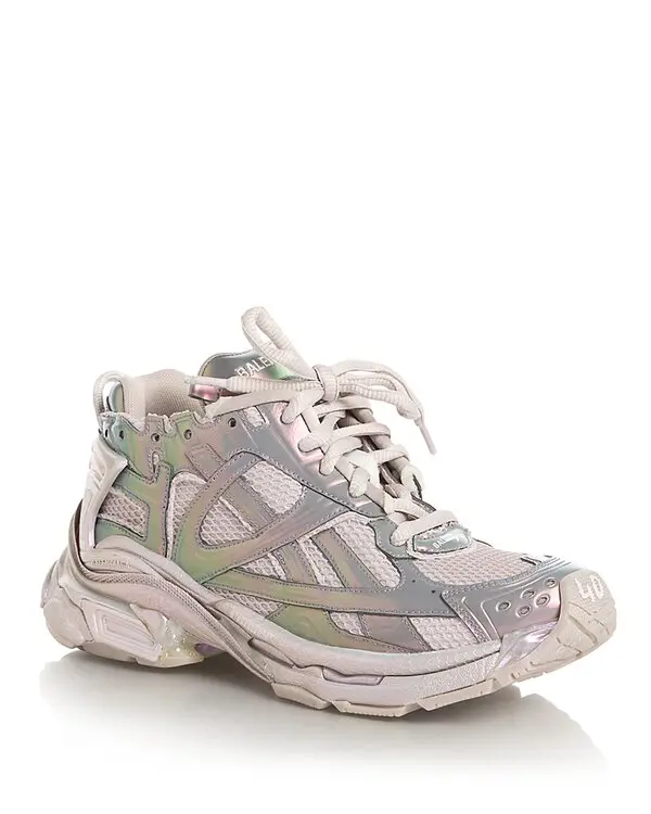 Balenciaga Runner Iridescent Sneakers - Bianco