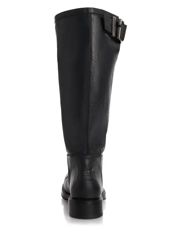 Balenciaga Buckle Tall Leather Boots