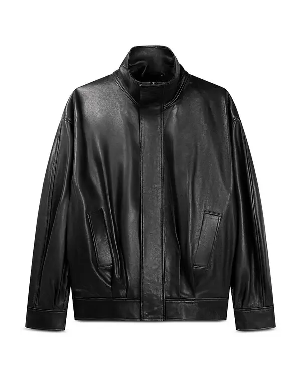 ARMA Paulo Stand Collar Leather Jacket