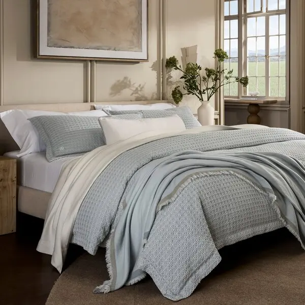 BOLL & BRANCH Mosaic Waffle Duvet Cover, King/california King