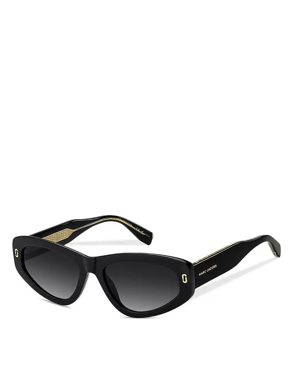Marc Jacobs Geometric Sunglasses, 55mm - Black