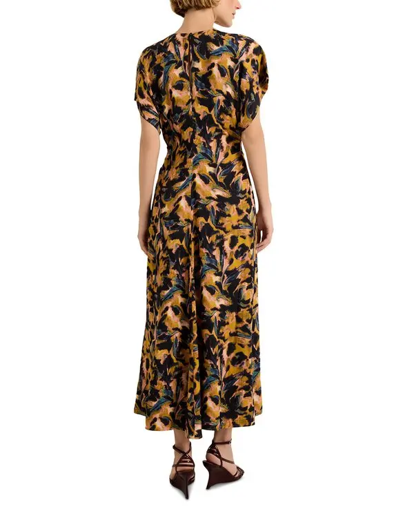 MARIE OLIVER Kamari Printed Round Neck Dress