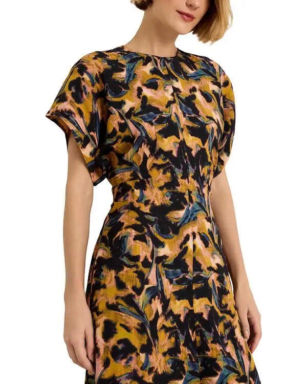 MARIE OLIVER Kamari Printed Round Neck Dress
