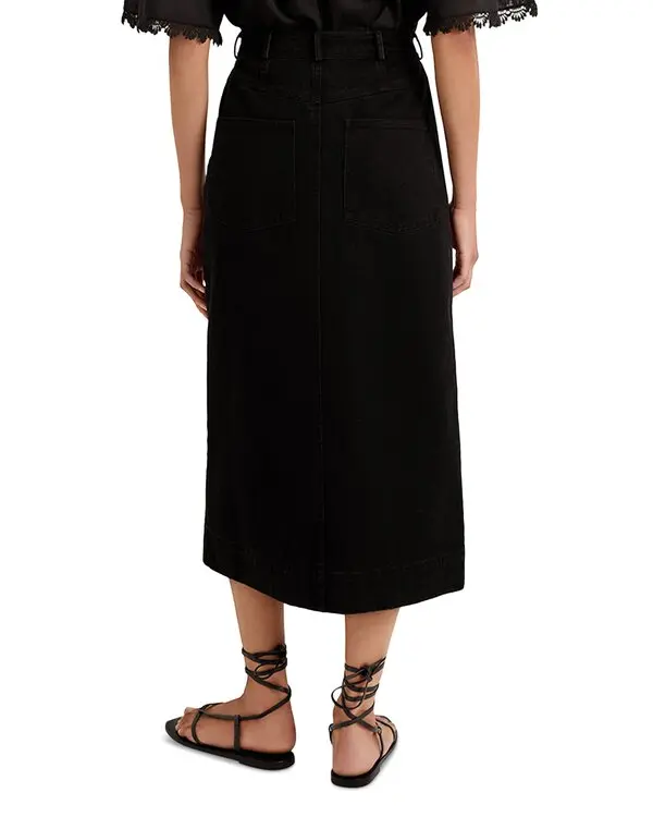 MARIE OLIVER Leighton Cotton Midi Skirt
