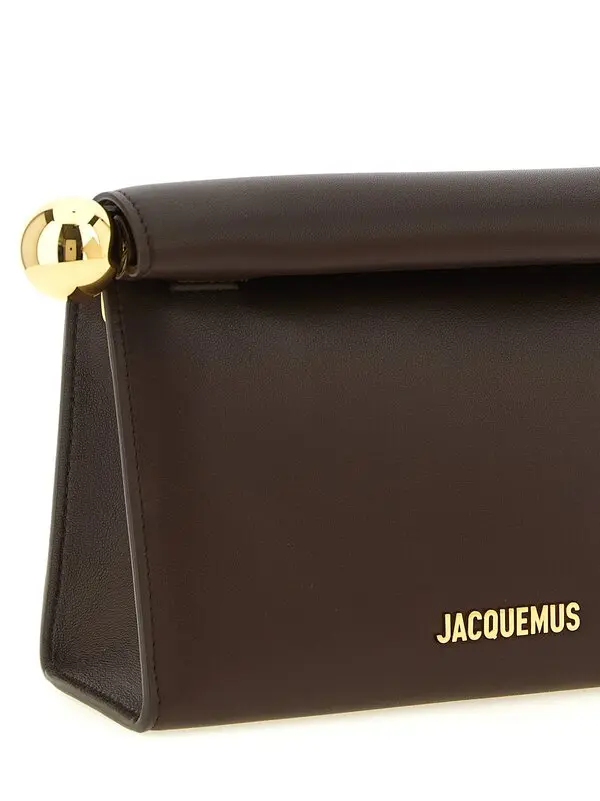 Jacquemus Le Sac Rond Carré Clutch - Brown