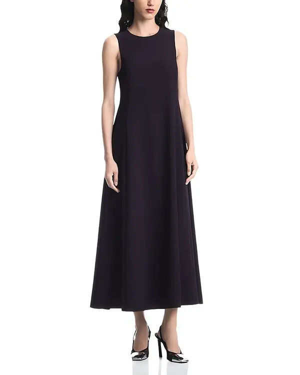 Emporio Armani Sleeveless A Line Maxi Dress - Blackberry
