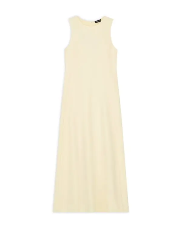 Emporio Armani Sleeveless A Line Maxi Dress - Buttercream