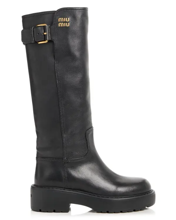 Miu Miu Tall Leather Boots