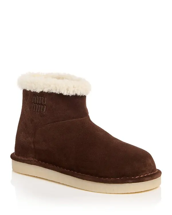 Miu Miu Shearling Booties