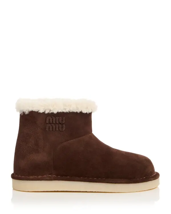 Miu Miu Shearling Booties