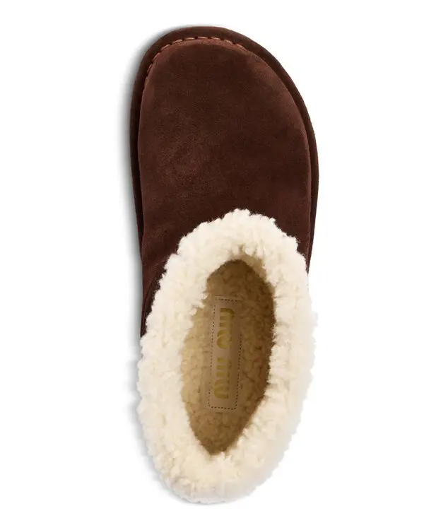Miu Miu Shearling Booties