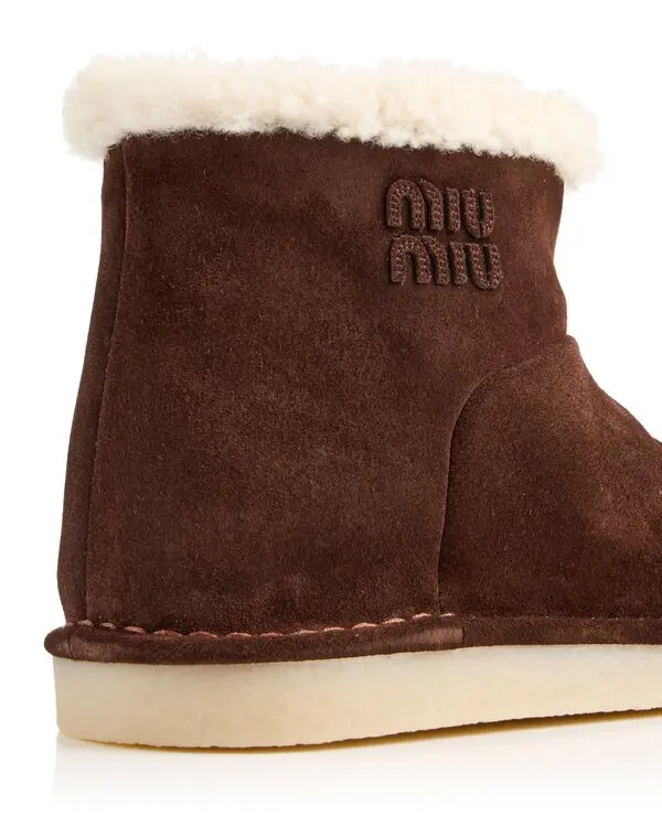 Miu Miu Shearling Booties